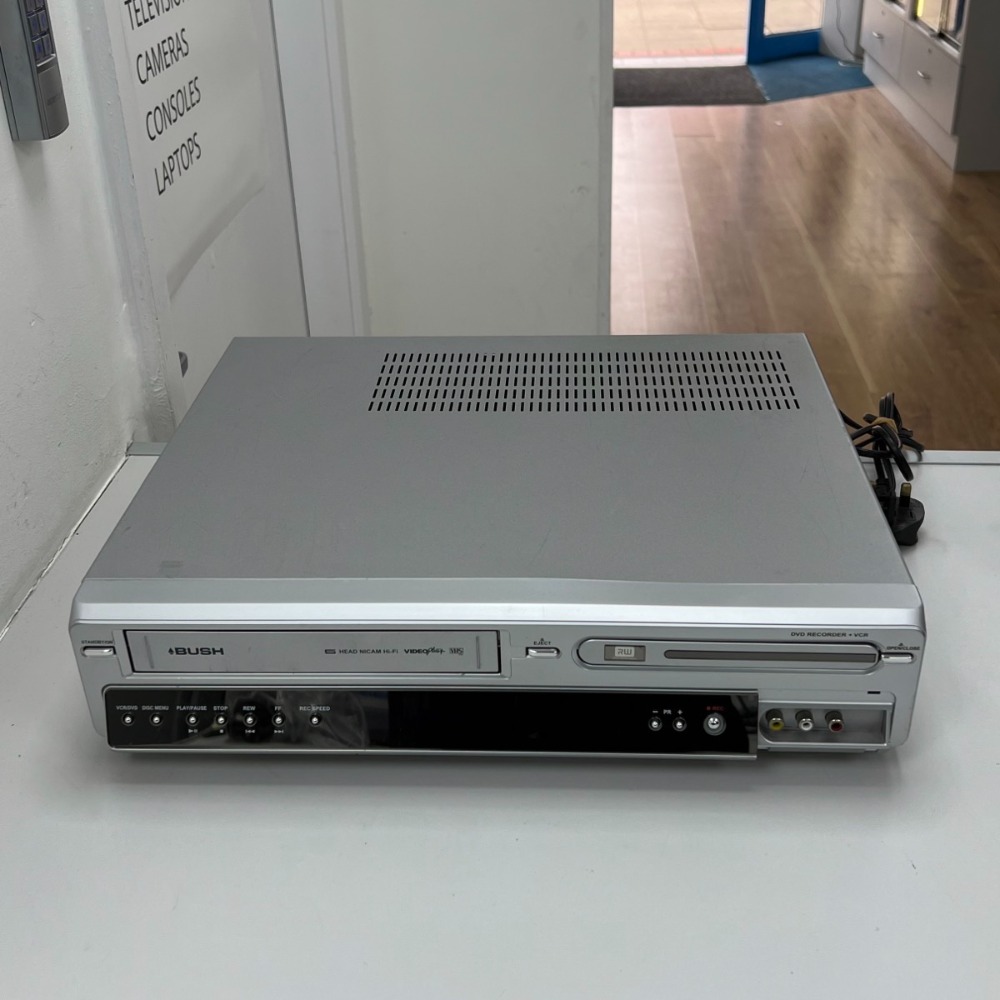 Pre-owned BUSH DVRHS02 DVD VHS VCR Combi Recorder Transfer to - Own4Less